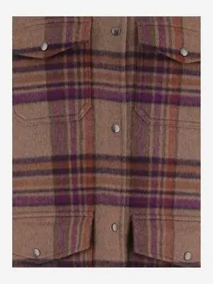 Woolrich Wool Blend Shirt With Check Pattern