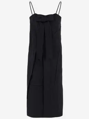 ALAINPAUL Acetate Blend Dress With Bow
