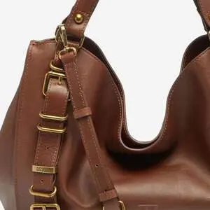 DIESEL® D One” Leather Handbag - Brown