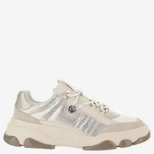 Pinko Athena Leather Sneakers With Logo - Multi