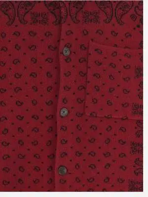 Guest In Residence Cashmere Knitted Shirt With Patterned Design