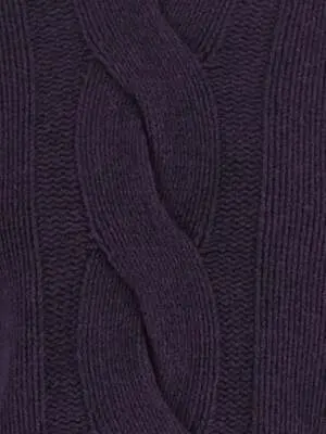 Bruno Manetti Cable Knit Sweater In Wool And Cashmere