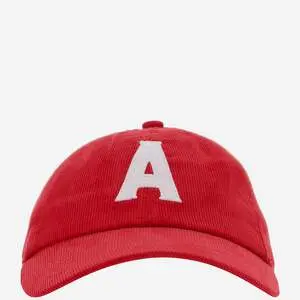 AUTRY Cotton Baseball Cap With Logo - Red