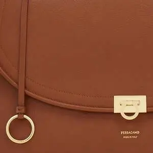 FERRAGAMO Leather Bag With Logo