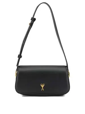 AMI Paris Paris Paris' Small Shoulder Bag - Black