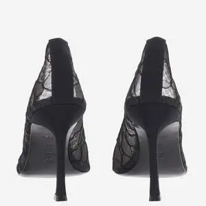 Amina Muaddi Camelia Lace Pumps