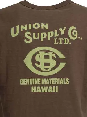 SUN SURF Crewneck T Shirt With Logo
