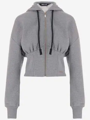 Just Cavalli Cotton Sweatshirt - Grey