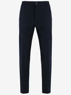 JACOB COHЁN Stretch Wool Pants - Navy