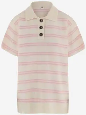 THE GARMENT Wool And Cashmere T Shirt With A Striped Pattern - Multi