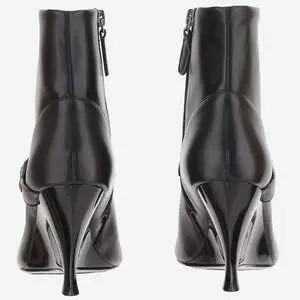 Pinko Gwen Leather Ankle Boots