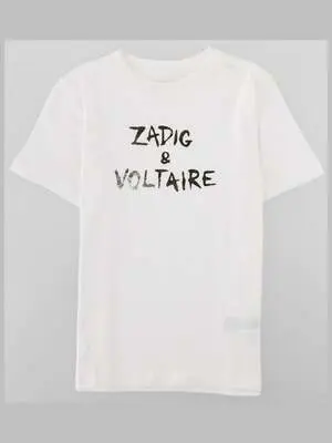 Zadig&Voltaire T Shirt Con Stampa Grafica - White