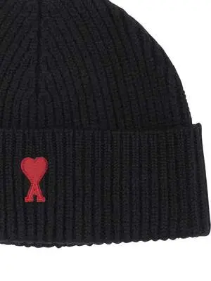 AMI Paris Merino Wool Beanie