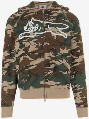 ICECREAM Cotton Hoodie With Camouflage Print - Multi