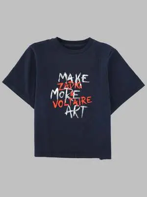 Zadig&Voltaire T Shirt Con Stampa - Blue