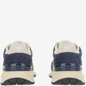 EA7 Leather Sneakers With Logo