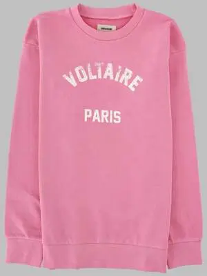 Zadig&Voltaire Felpa Girocollo Con Stampa Logo - Pink