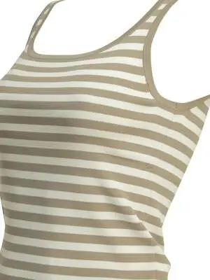 Max Mara Striped Fitted Tank Top