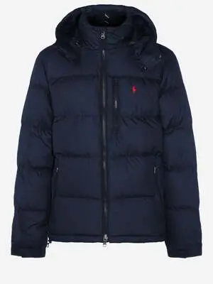 Polo Ralph Lauren Gorham Nylon Down Jacket With Logo - Navy