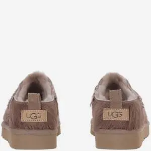 UGG Classic Micro Ankle Boots In Cowhide - Brown