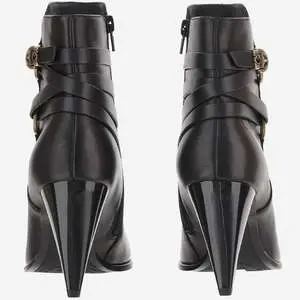 Pinko Vane Leather Ankle Boots Size It