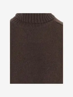 Bruno Manetti Wool And Cashmere Turtle Neck Sweater