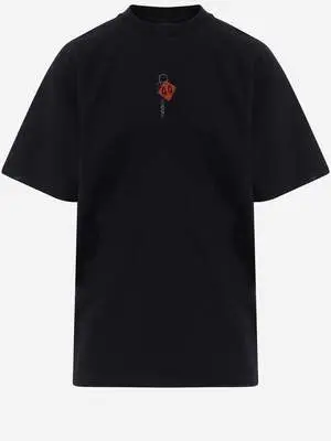 44 LABEL GROUP Cotton T Shirt With Logo Print - Black