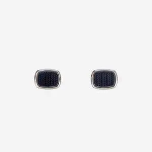 Hugo Boss Brass Cufflinks With Logo - Black