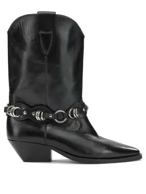 Isabel Marant Étoile Duerto' Cowboy Ankle Boots - Black