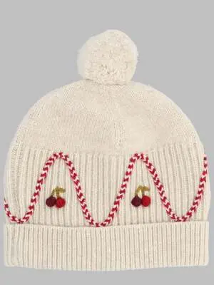 Bonpoint Berretto 'mieneke' Con Ricamo Cherry - Multicolour
