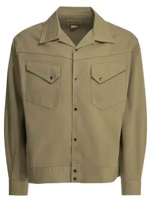SUGAR CANE Western Native American' Overshirt Jacket - Beige