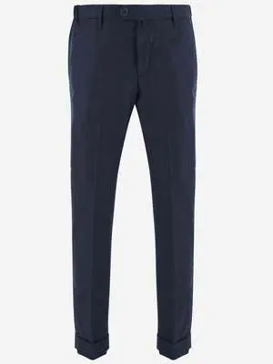 JACOB COHЁN Stretch Wool Pants - Navy