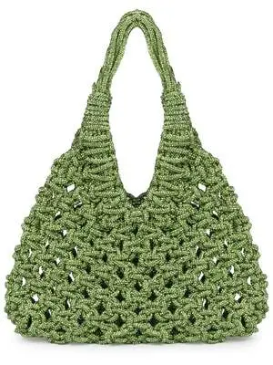 HIBOURAMA Borsa 'vannifique' Small Con Cristalli - Green
