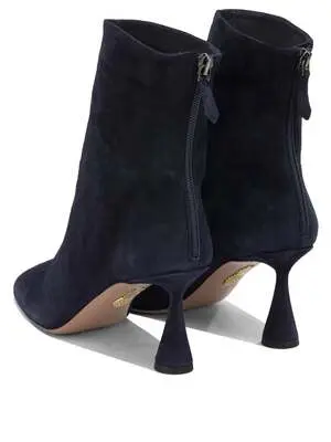 AQUAZZURA Amore 75 Mm' Ankle Boots With Zipper - Blue