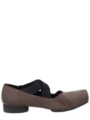UMA WANG Ballerina In Pelle - Brown