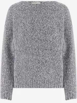 Bruno Manetti Wool And Alpaca Blend Sweater - Grey