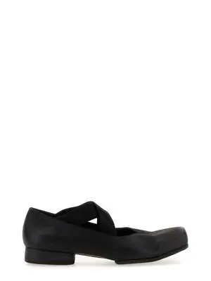 UMA WANG Ballerina In Pelle - Black