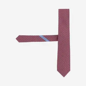 FERRAGAMO Silk Tie With Patterned Design