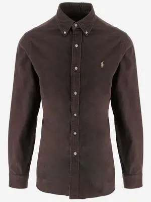 Polo Ralph Lauren Ribbed Velvet Shirt - Brown