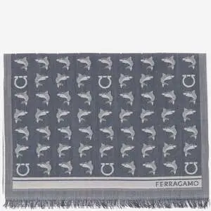 FERRAGAMO Woln Scarf With Patterned Design