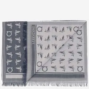 FERRAGAMO Woln Scarf With Patterned Design