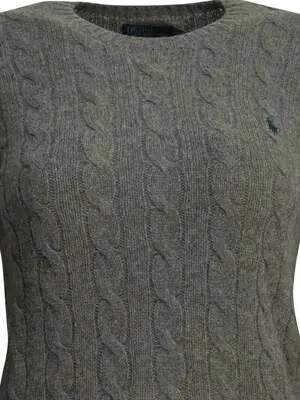 Polo Ralph Lauren Crew Neck Sweater With Logo - Grey