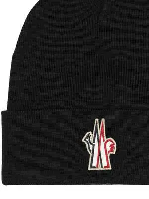 Moncler Wool Beanie With Logo