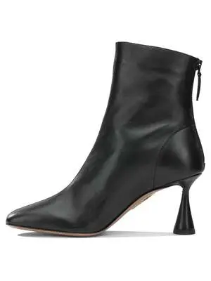 AQUAZZURA Amore 75 Mm' Ankle Boots With Zipper - Black