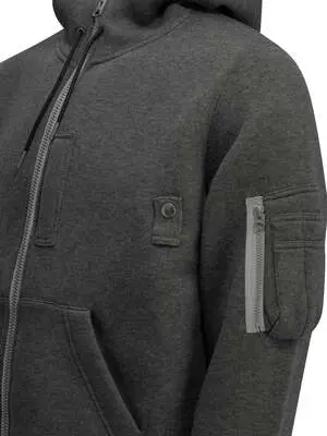 Sacai Zip Up Hooded Sweatshirt