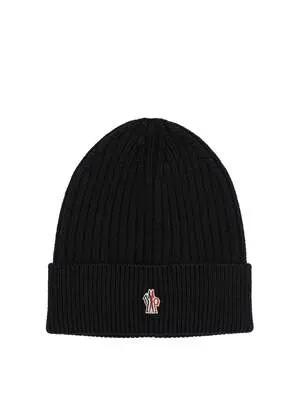 Moncler Wool Beanie With Logo