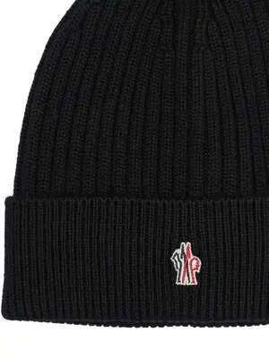 Moncler Wool Beanie With Logo