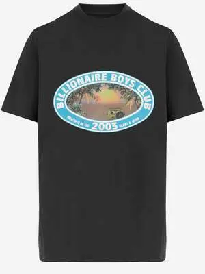 BILLIONAIRE Cotton T Shirt With Safari Print