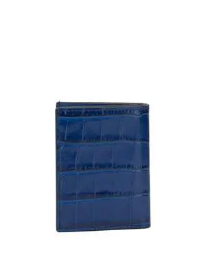 TOM FORD Foldable Crocodile Print Cardholder