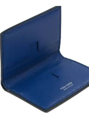 TOM FORD Foldable Crocodile Print Cardholder